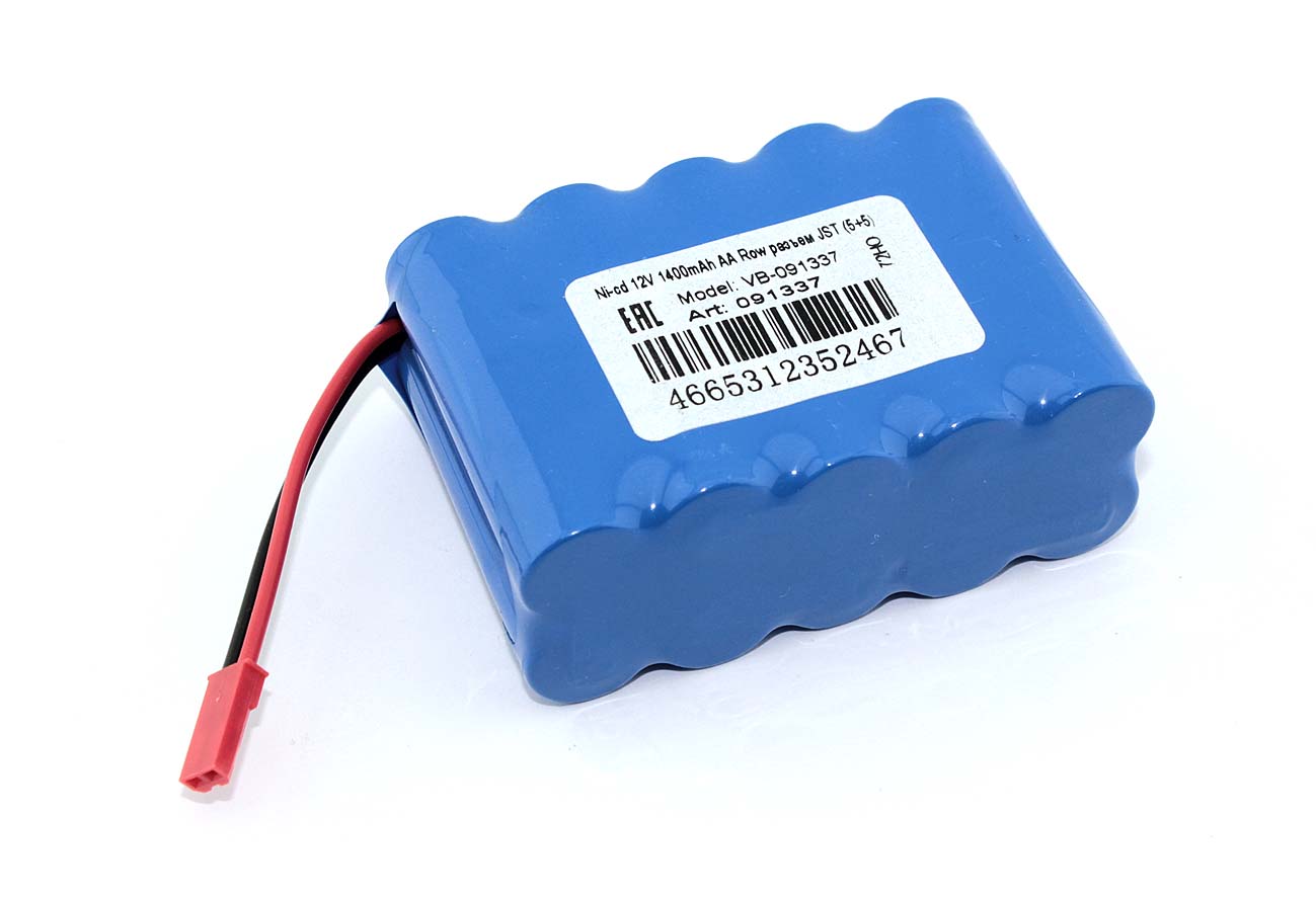 Аккумулятор Ni-cd 12V 1400mAh AA Row разъем JST (4+4) купить в Ростове ...